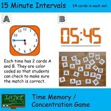 Fifteen Minute Intervals Time Memory Concentration Game Tpt
