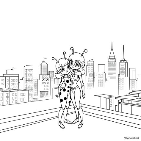 Miraculous Ladybug Ausmalbilder Alle Charaktere