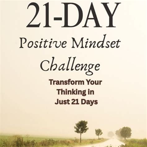 🧠 21 Day Positive Mindset Challenge Workbook