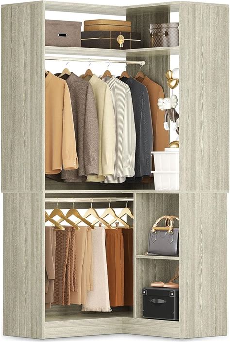 Aheaplus Corner Closet System With Shelves 34 Closet