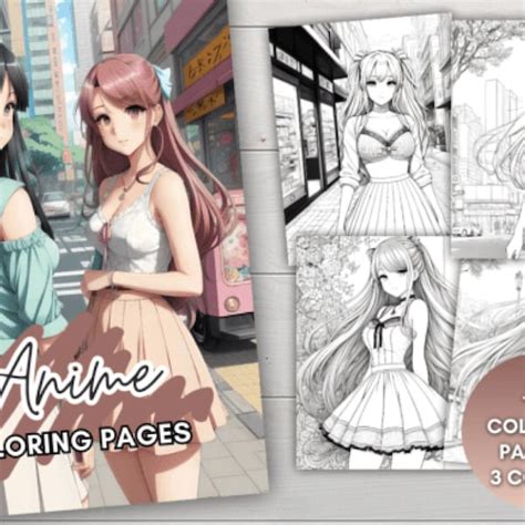 Sexy Anime Coloring Book Etsy