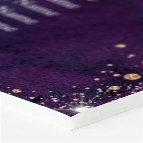 Masquerade Purple Glitter 9 Tables Seating Chart Foam Board Zazzle