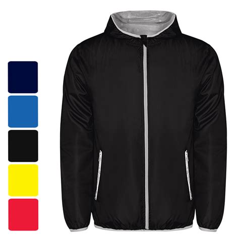 100 Polyester 80 Gsm Moisture And Windproof Hooded Jacket Symbolic Ltd