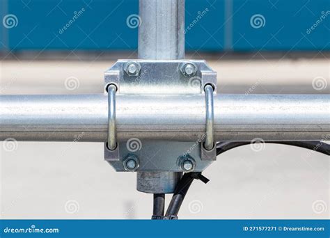 Nuts Clamp Aluminum Cable Duct Electric Wire Small Like Cross Isolated