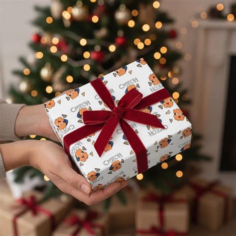 Caseoh Head Meme Wrapping Paper Funny Viral Internet T Wrap For
