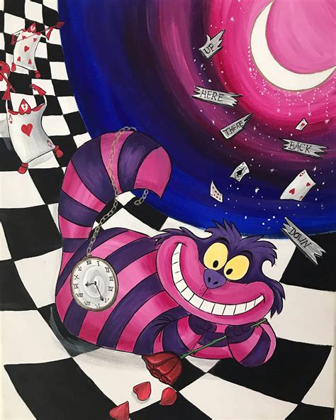 Cheshire Cat Painting Original And Prints Available On My Etsy