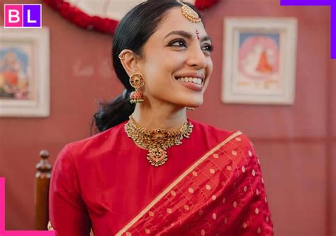 Naga Chaitanyas Wife To Be Sobhita Dhulipala Looks Regal In Red Saree For Pelli Kuthuru Ceremony
