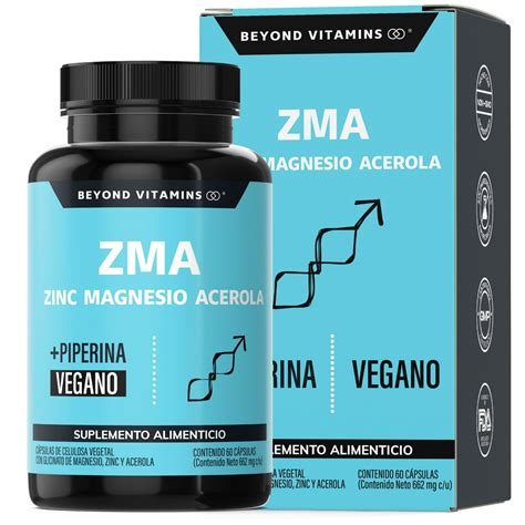Suplemento Alimenticio Zma Zinc Magnesio Acerola Y Pimienta Negra