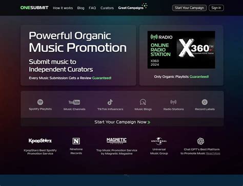 One Submit Music Submission And Playlisting Service — Buzzsonic
