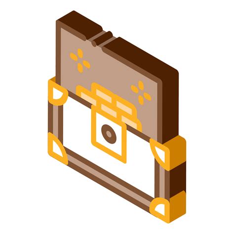Treasure Chest Isometric Icon Vector Illustration Vector Art At Vecteezy