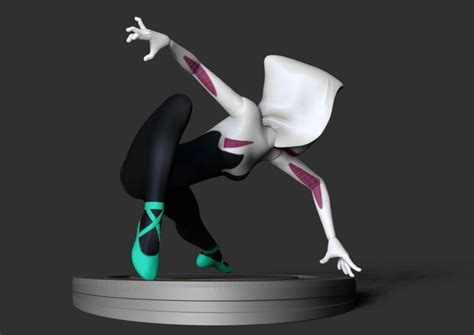 Spider Gwen Statues 3d Model Ready To Print Spider Gwen Statues 3d Model Ready To Print