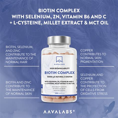 Biotin Complex With Selenium Zinc And Vit C Aavalabs