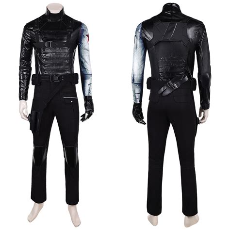 Winnersolder Schwarz Kostüm Set Thunderbolts Bucky Bames Cosplay Outfi Skycosplay De