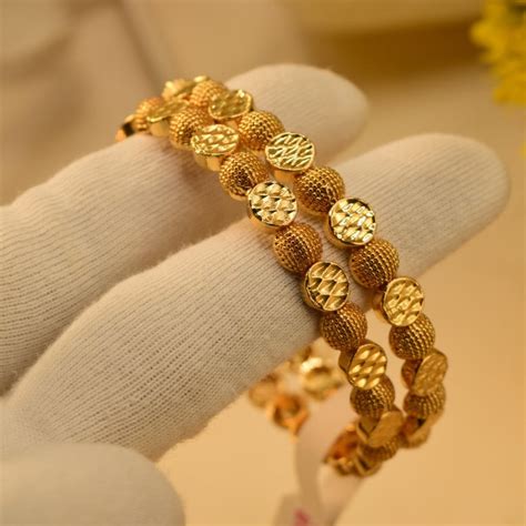 Elegant Fancy Golden Bangle Sets For Girlswomen