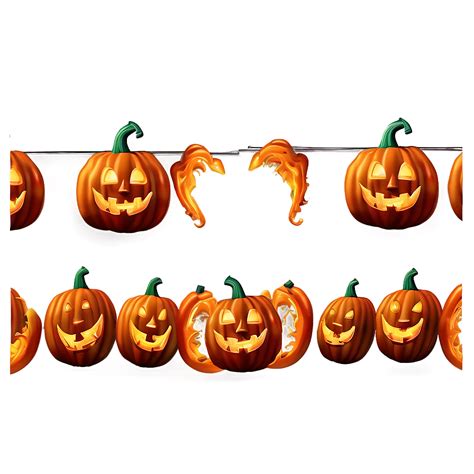 Halloween Border With Pumpkins Png Rnx Png Image