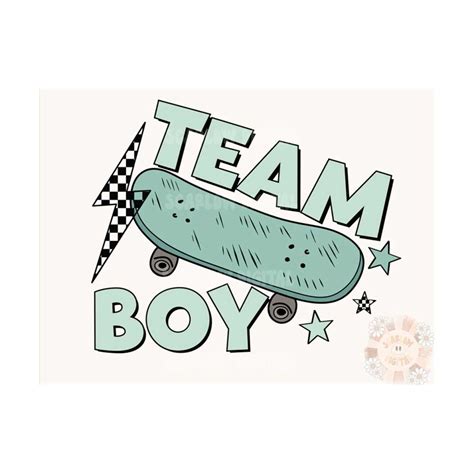 Team Boy Png Gender Reveal Sublimation Digital Design Downlo Inspire