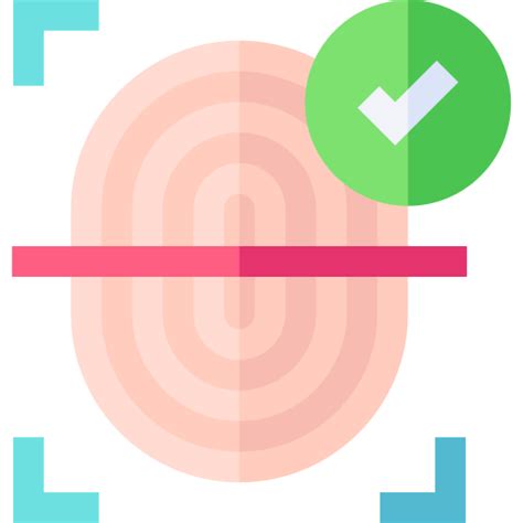 Biometric Identification Basic Straight Flat Icon