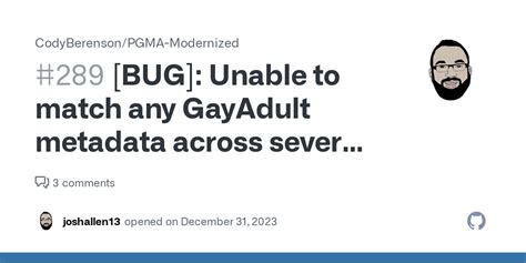 Bug Unable To Match Any Gayadult Metadata Across Several Libraries · Issue 289