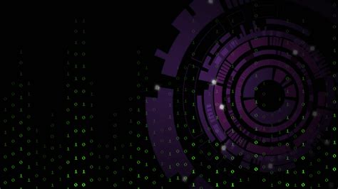 Animation Of Scope Scanning Over Binary Coding Free Stock Video Footage Download Clips