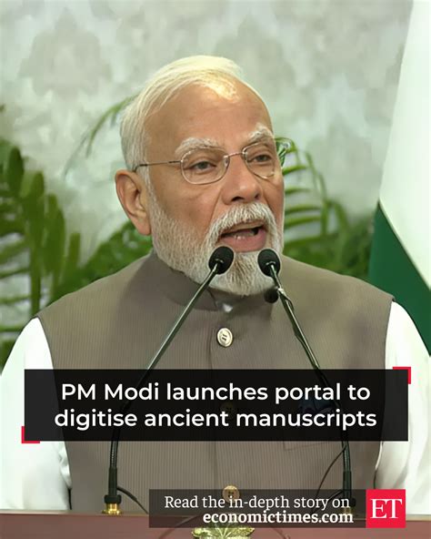 The Economic 📜 Pm Modi Launches A Digital Portal To Preserve Ancient