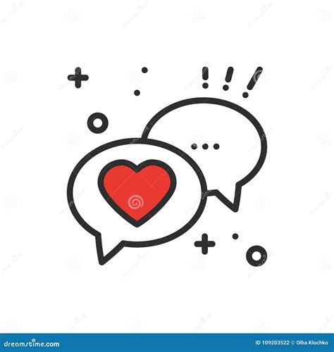 Icon Conversation Speech Bubble Talk Symbol Illustration Sign