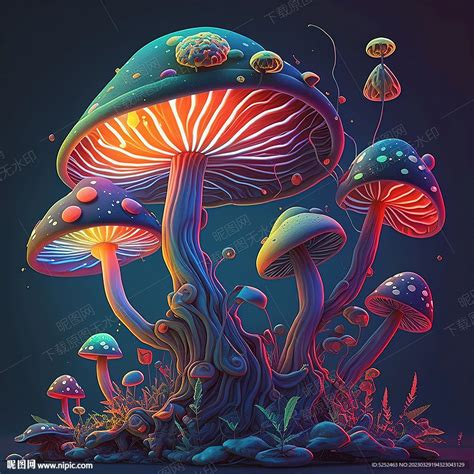 童话梦幻蘑菇设计图其他动漫动画设计图库昵图网