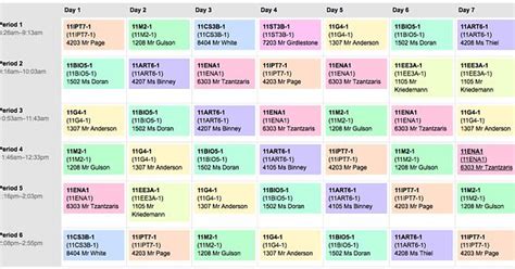 Timetable Imgur