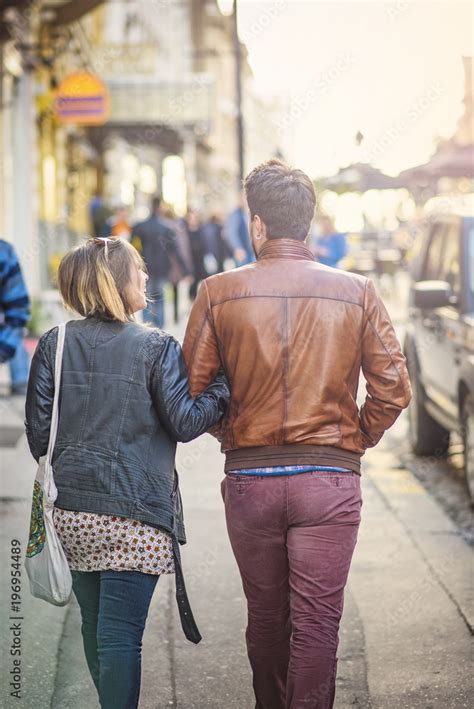Cute Couple Holding Hands Walking