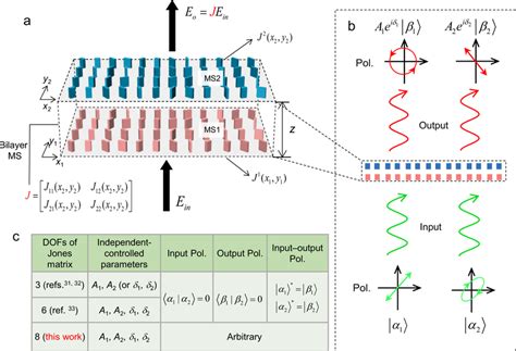 Jones Matrix With Eight Dofs And An Application Example Of Advanced Download Scientific Diagram