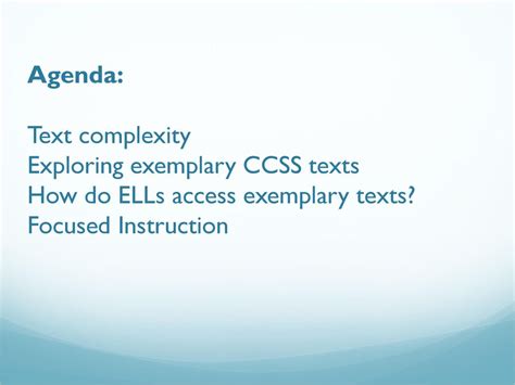 The Common Core State Standards And English Language Learners Ppt