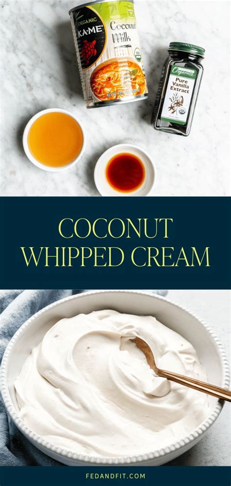 Perfectly Sweet Creamy And Smooth This Coconut Whipped Cream Is