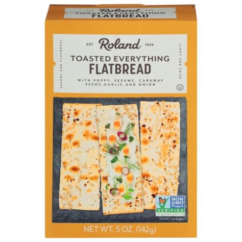 Roland Toasted Everything Flatbread 5 Oz Kroger