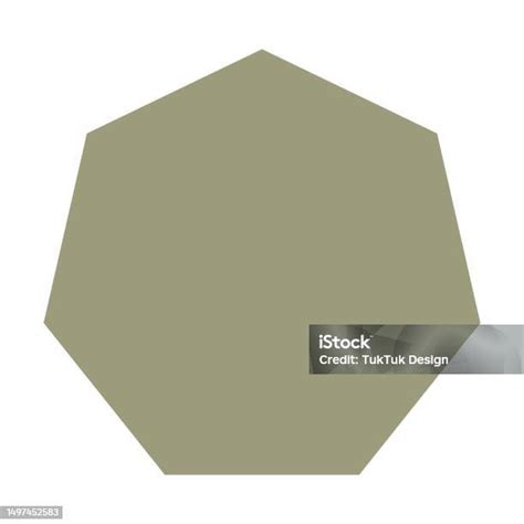 아이들의 수학 학습을 위한 유치원 교육을 위한 칠각형 기하학적 모양 요소 기호 0명에 대한 스톡 벡터 아트 및 기타 이미지 0명 개념 개념과 주제 Istock