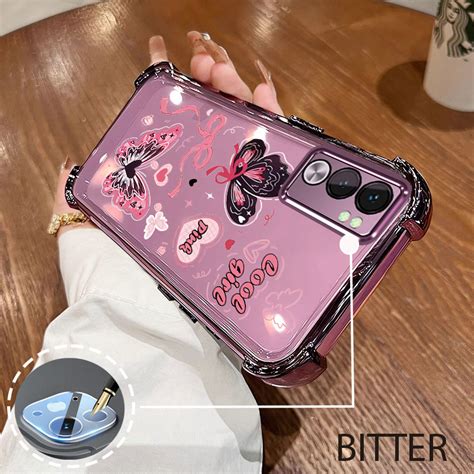 Case For Vivo Y19s Imported Material Butterfly Pattern Shockproof