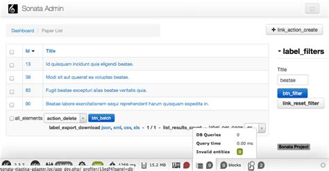 My First Assignment Creating An Elastica Adapter For The Sonata Admin