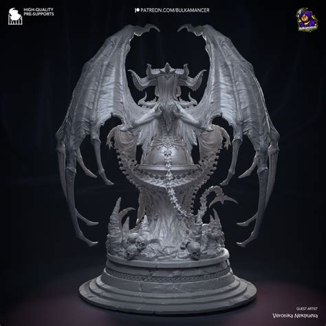 3d Printable Mother Of Demons 306mm By Bulkamancer Sculpts