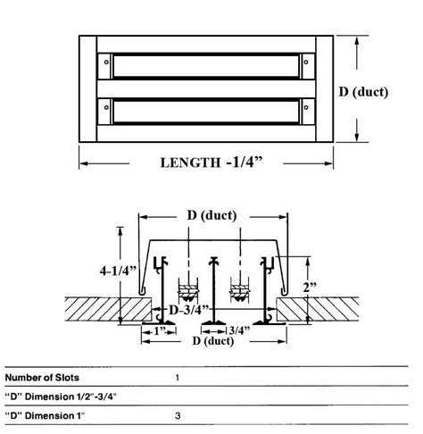 Linear Slot Diffuser Sizes Linear Slot Diffuser Sizes