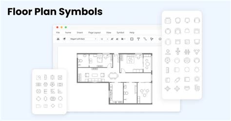 Floor Plan Symbols Meanings EdrawMax Floor Plan Symbols Floor Plans Interior Design Guide