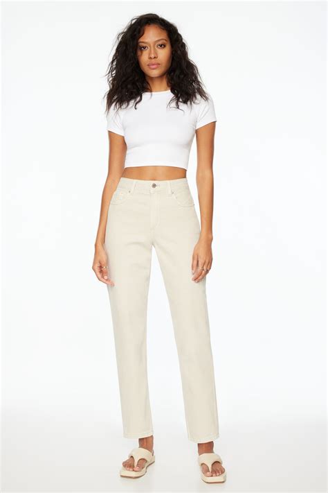 Claudia Mom Jeans Beige Dynamite Claudia Mom Jeans Beige Dynamite