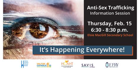 Youre Invited To An Anti Sex Trafficking Information Session Halton