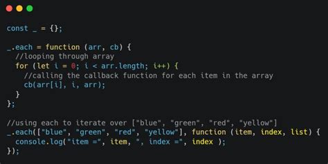 Javascript Each → Each Takes 2 Arguments 1 An Array 2 Callback Function Also Called