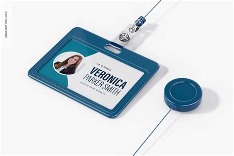 Premium Psd Access Card Mockup Right View
