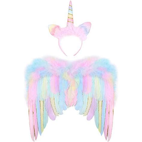 Ala De Unicornio Para Niñas Alas De Ángel Rosadas Alas De Plumas Con