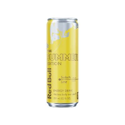 Red Bull Summer Edition Energy Drink Sudachi Lime 12 Fl Oz Can Target
