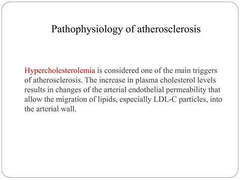 Patho Physiology Of Atherosclerosispptx
