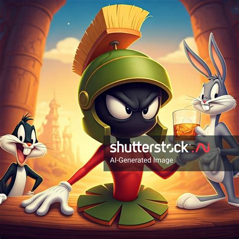 3d Looney Tunes Marvin Martian Drinking Ai Generated Image 2571012599