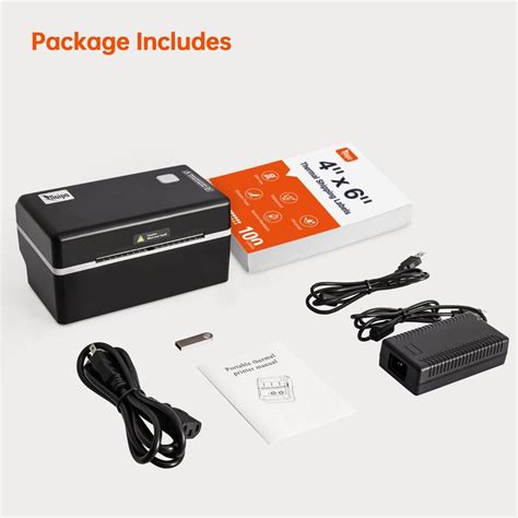 Shipping Label Thermal Printer Moipo Max Print Width 4 Inches