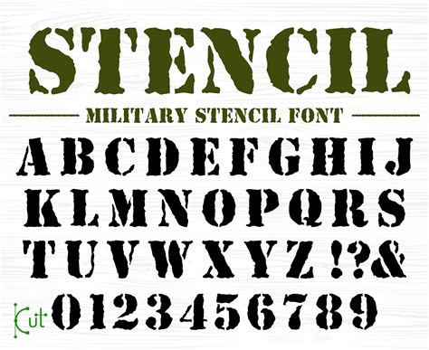 Stencil Army Wwi Font