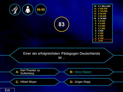 Wer Wird Millionär Fragen Layout Leer „wer Wird Millionär Hier Alle Fragen Vom 28