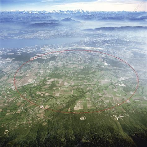 Large Hadron Collider Aerial Photograph Stock Image C029 2643 Science Photo Library